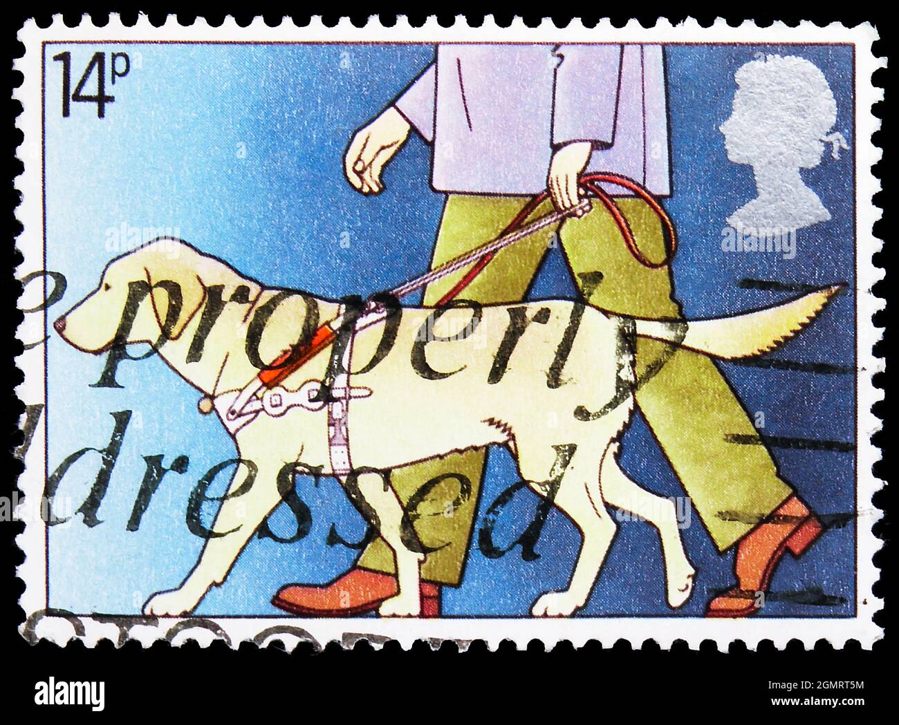 MOSCOW, RUSSIA - NOVEMBER 6, 2019: Postage stamp printed in United ...