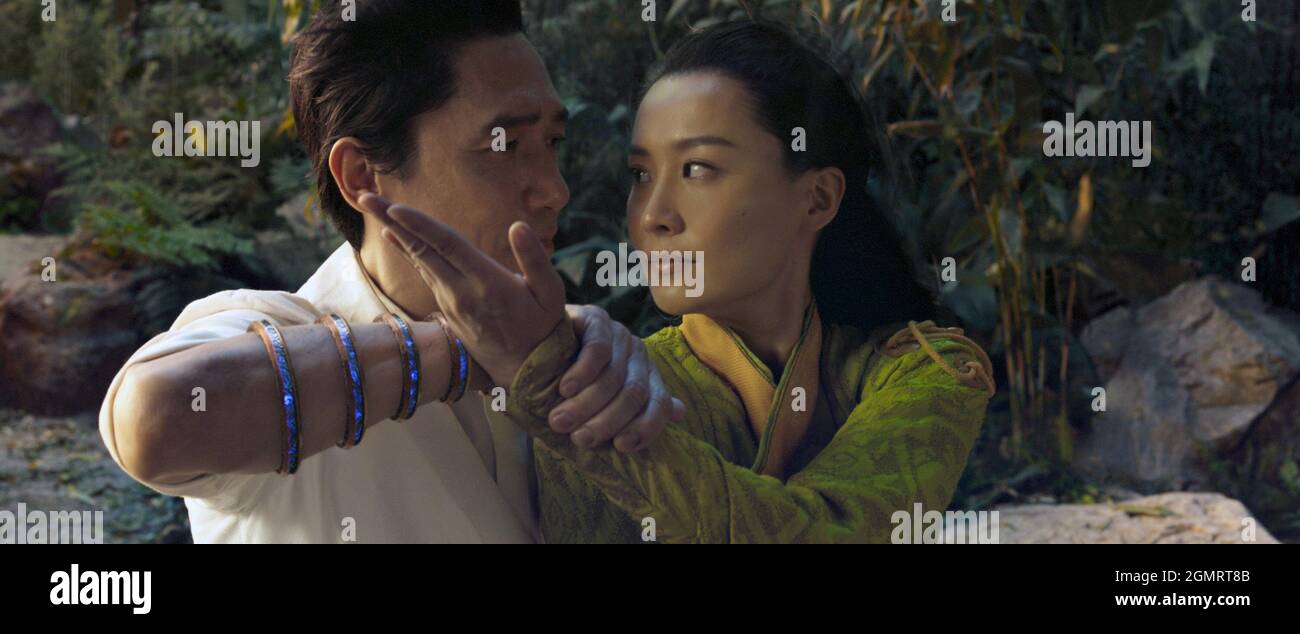 SHANG-CHI AND THE LEGEND OF THE TEN RINGS, from left: Tony Chiu-Wai Leung, Fala Chen, 2021 ...