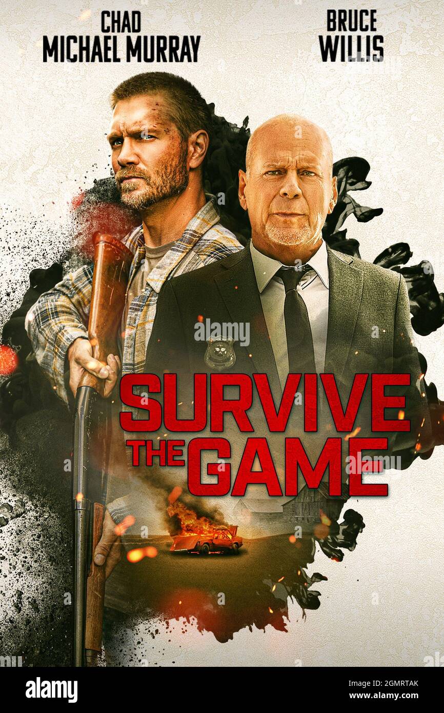 SURVIVE THE GAME, poster, from left: Chad Michael Murray, Bruce Willis ...