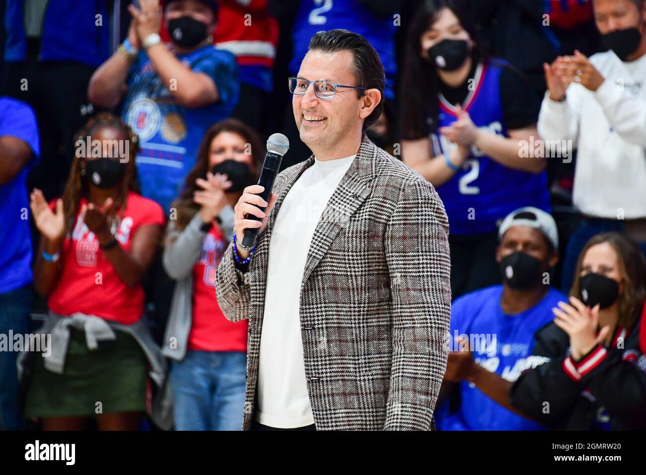 Intuit CEO Sasan Goodarzi speaks during a groundbreaking ceremony for ...