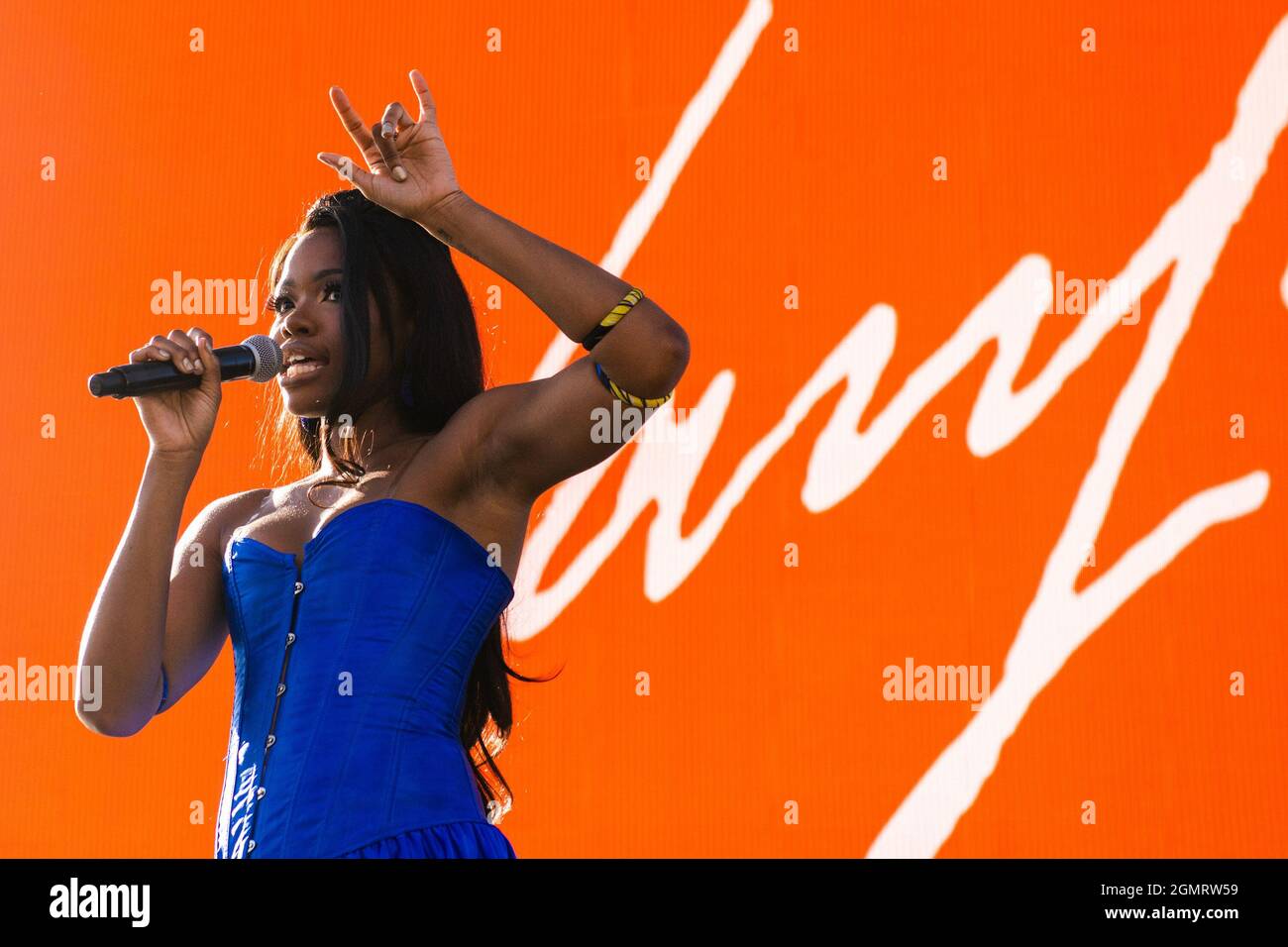 Vanjess performs on Day Two of the Lights on Festival at Concord ...