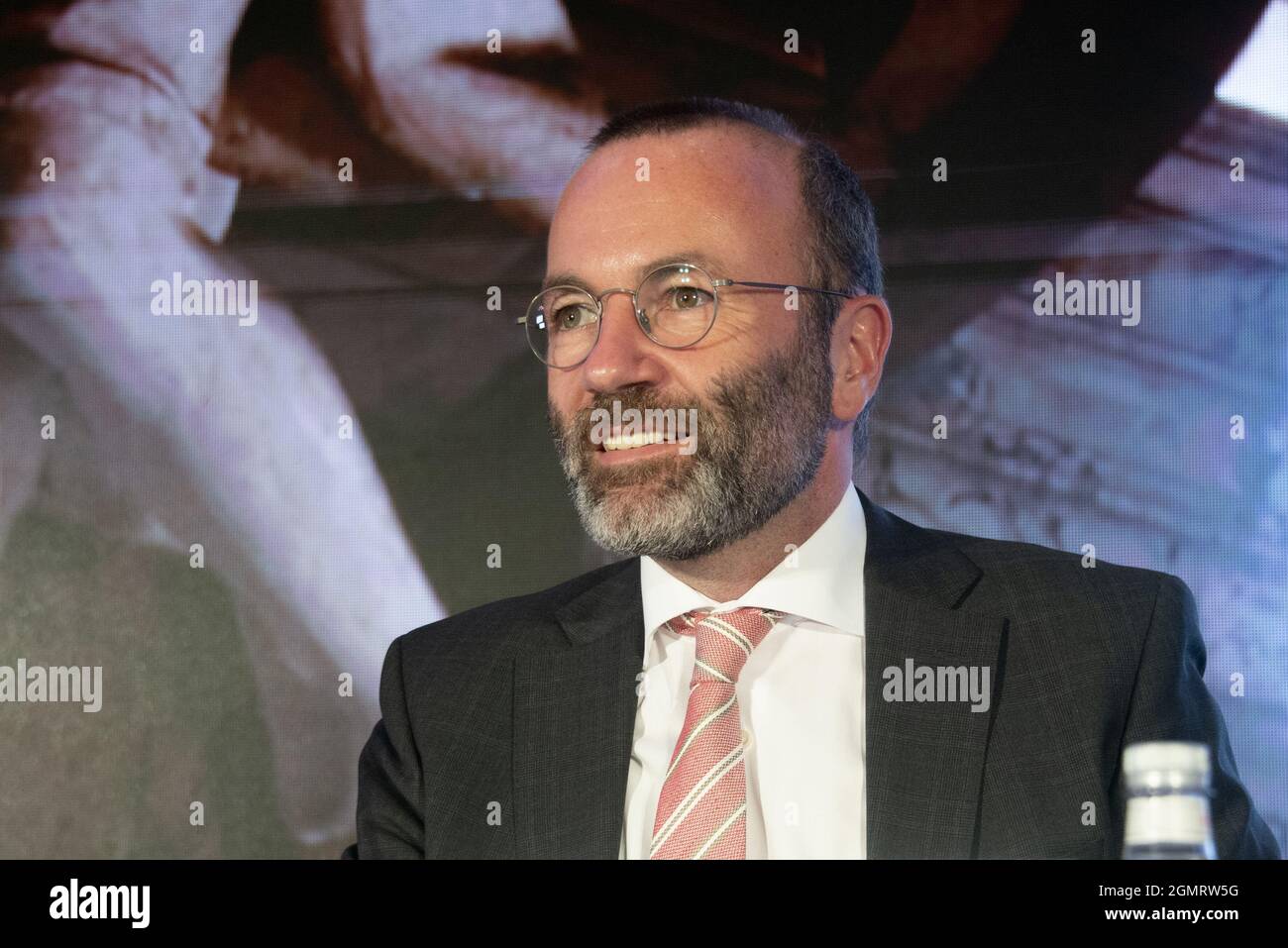 Rome, Italy. 20th Sep, 2021. In the photo Manfred Weber, MEP and leader ...