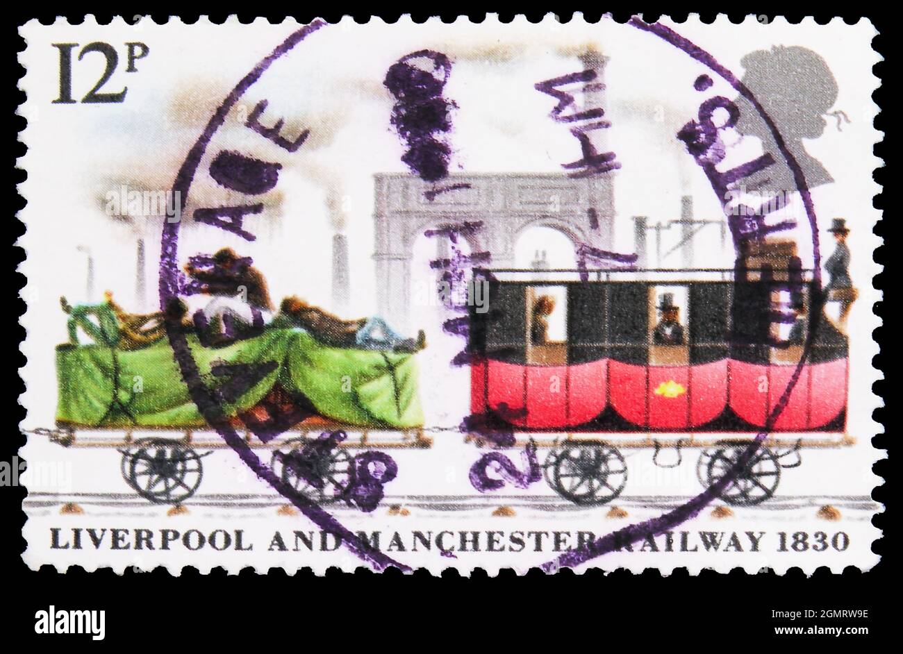 Liverpool and manchester railway stamp hi-res stock photography and ...