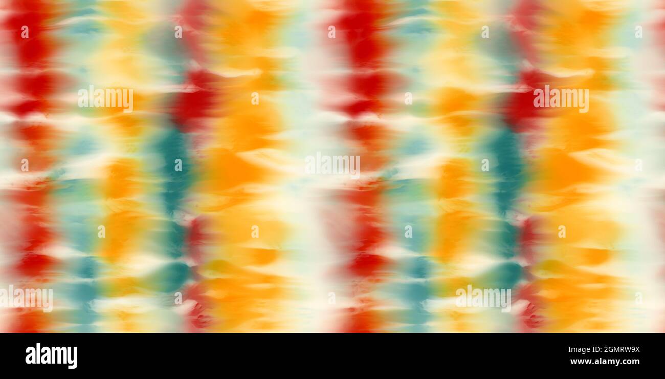 Seamless funky striped tie dye motif print border for surface design ...