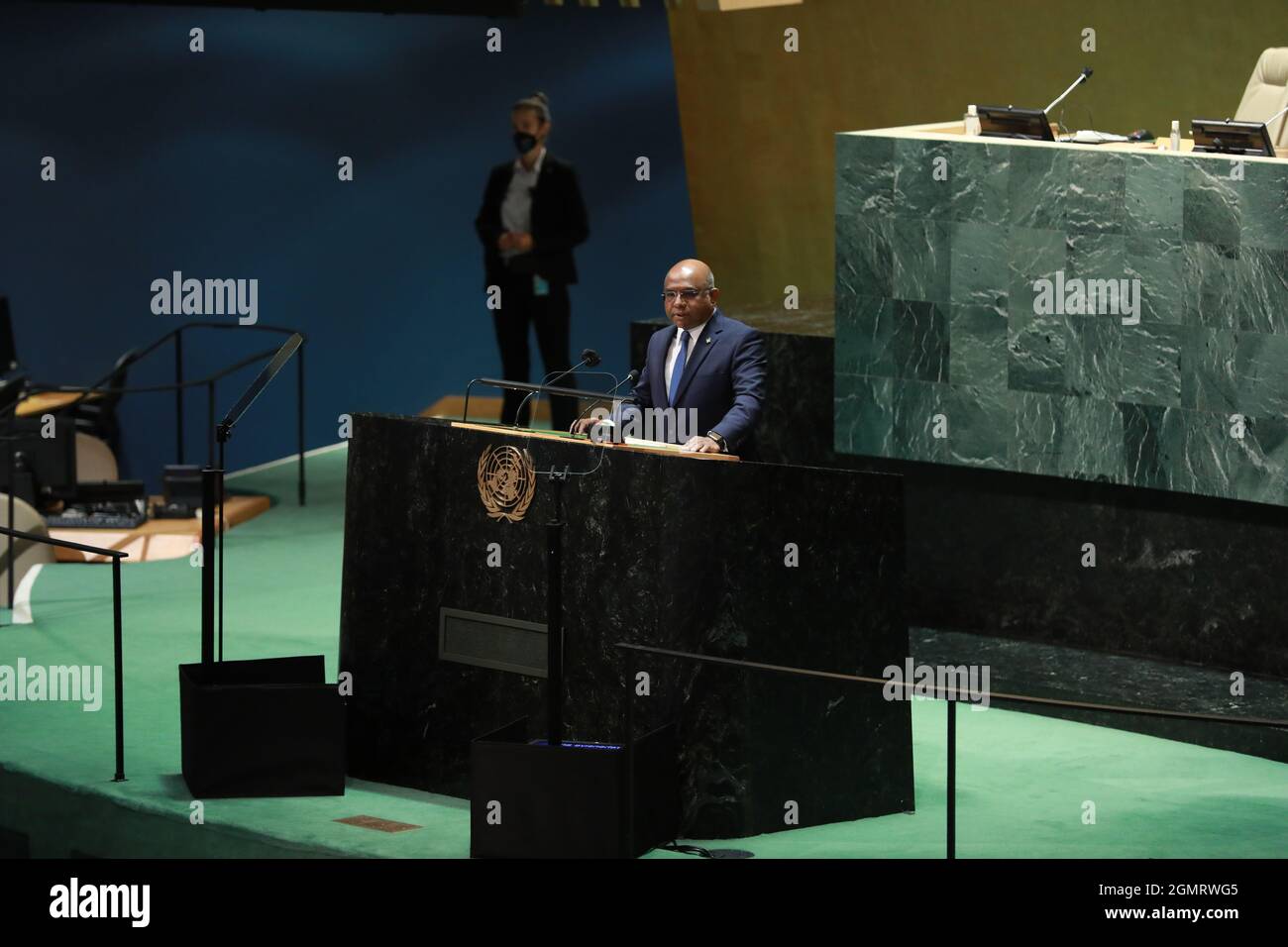 United Nations, Agenda in the General Assembly Hall at the UN ...