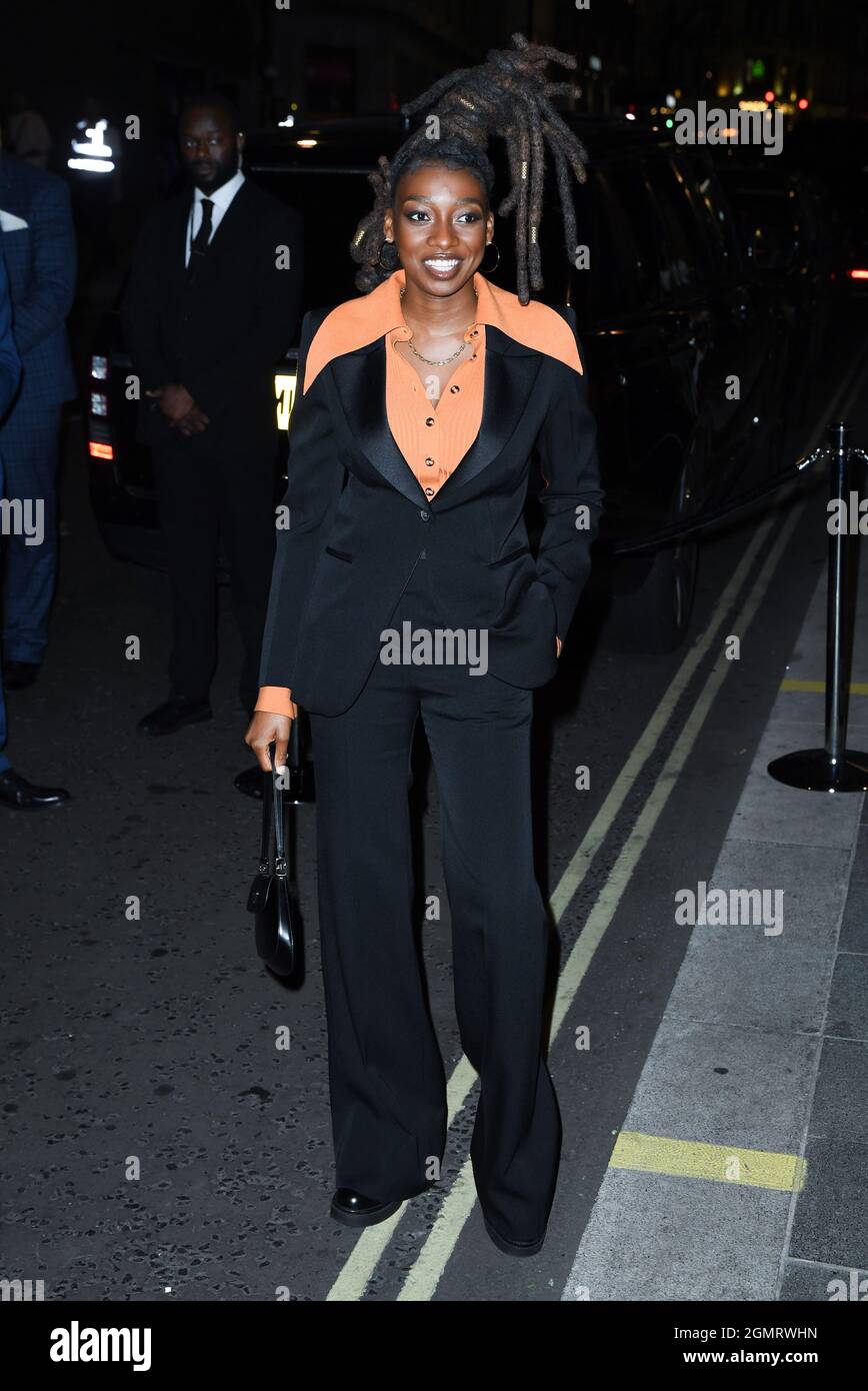 September 20th, 2021, London, UK Little Simz arriving at the British ...