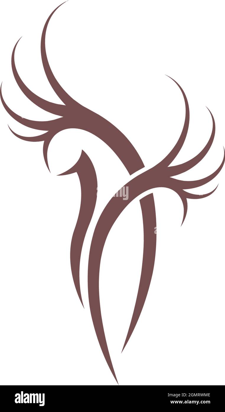 Tattoo icon logo design template vector Stock Vector Image & Art - Alamy