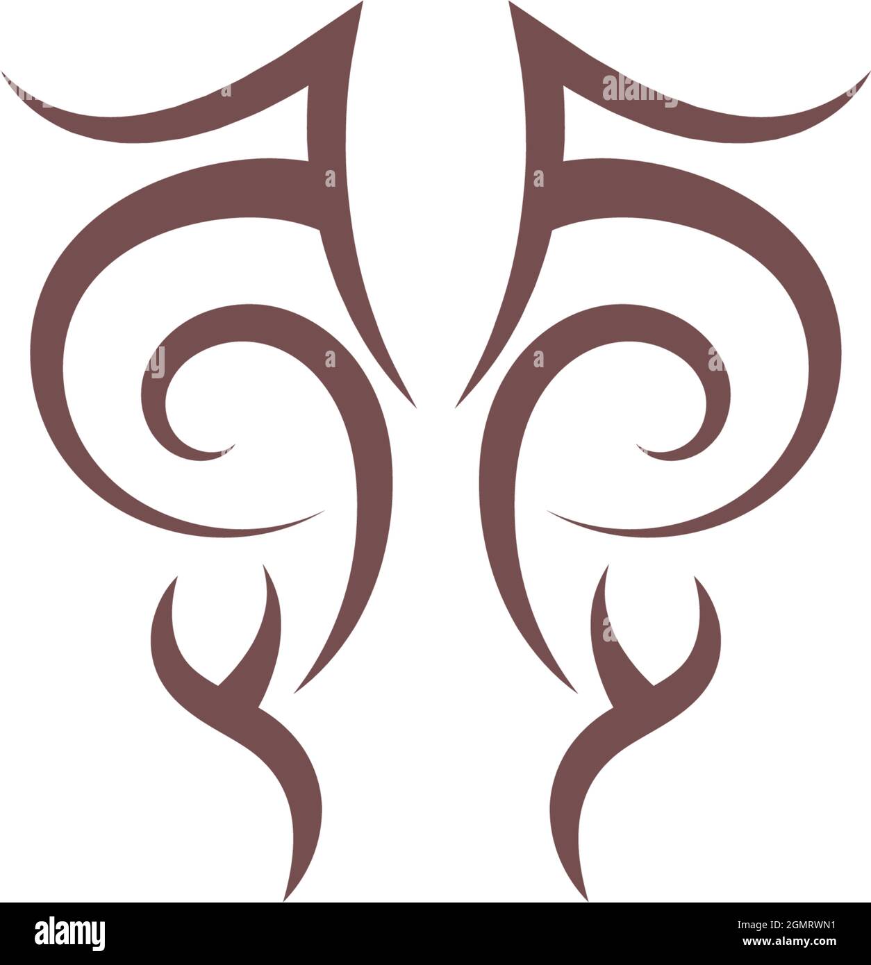 Tattoo icon logo design template vector Stock Vector Image & Art - Alamy