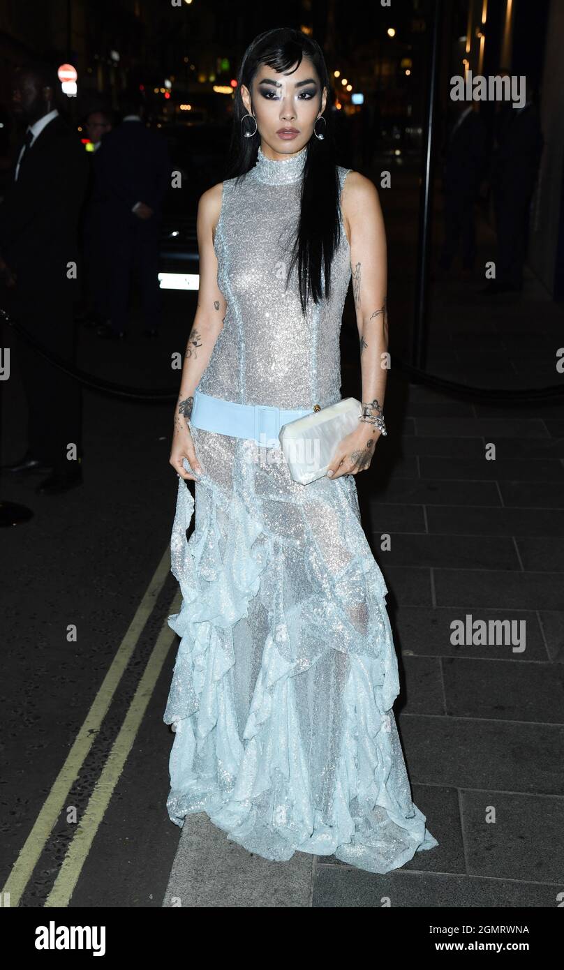 September 20th, 2021, London, UK Rina Sawayama arriving at the British ...
