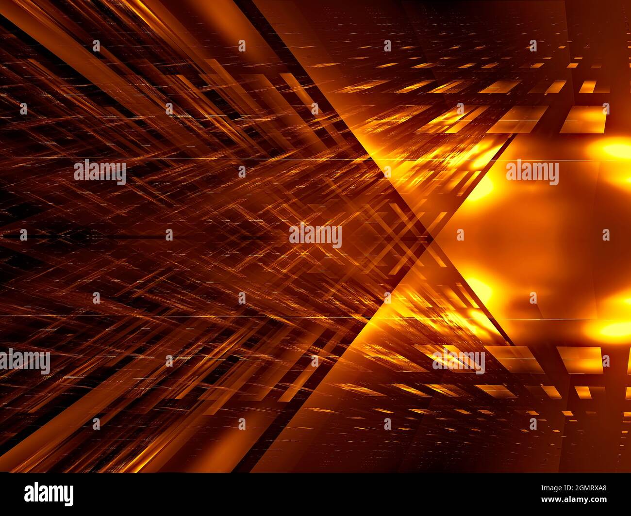 Golden background with rays of light - abstract 3d illustration Stock ...