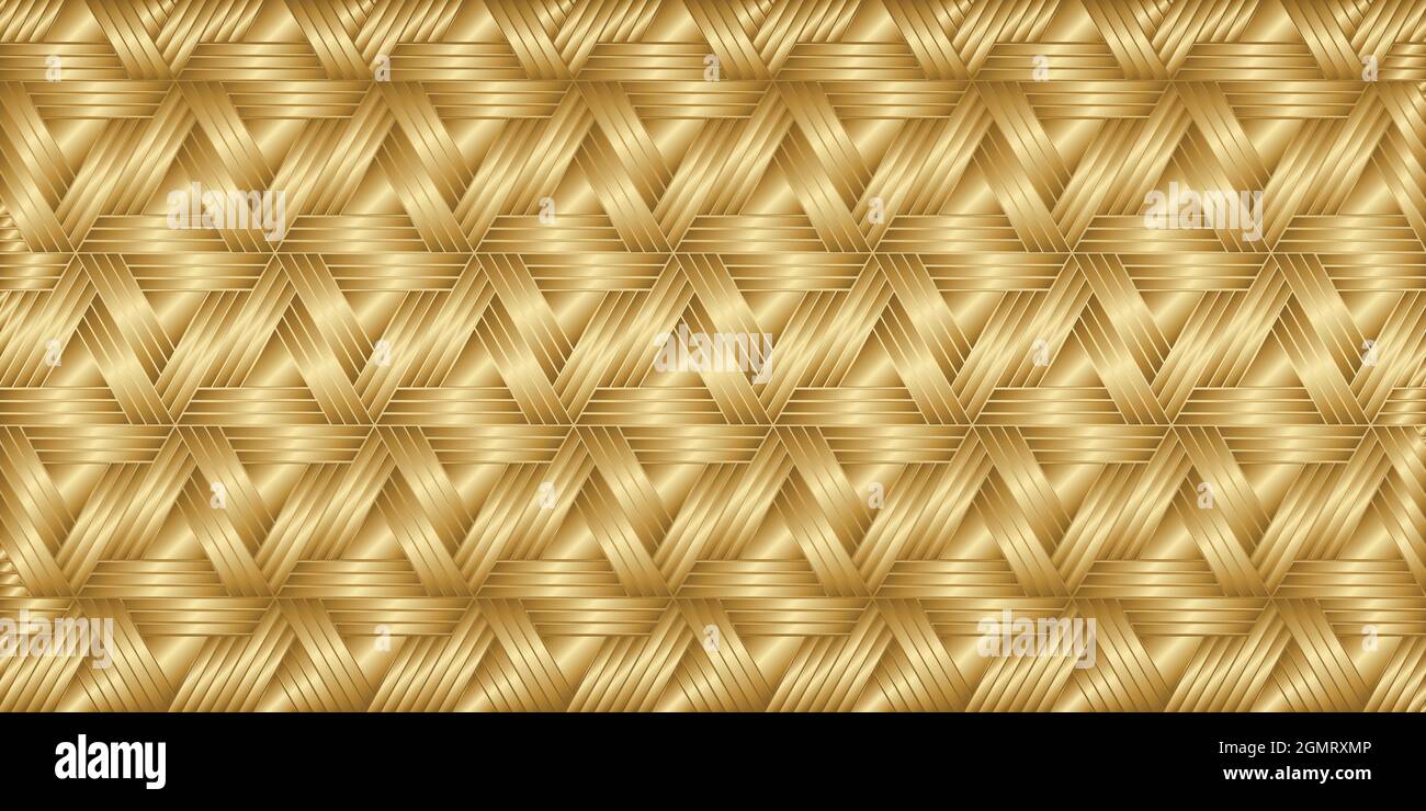 Geometric pattern with weave stripes polygonal shape luxury of gold ...