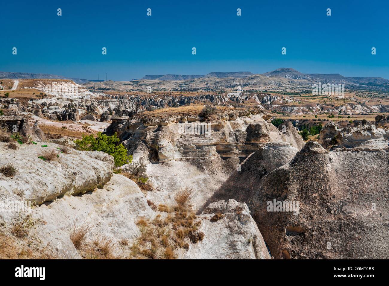 Cappadocia, fairy chimneys in Cappadocia, Unique landscape and a blue ...