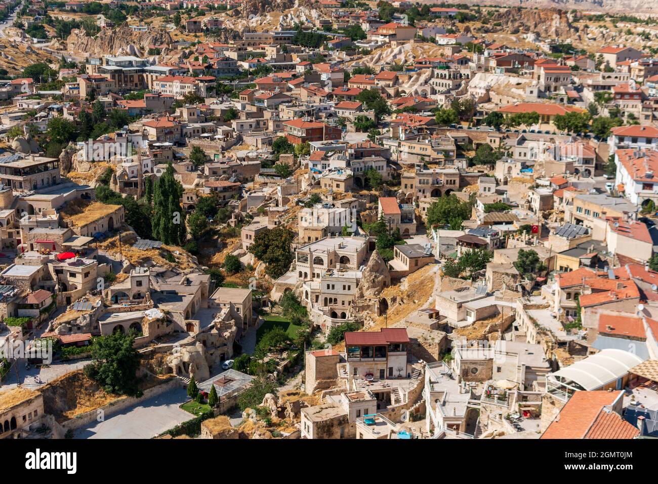 Cappadoci, a photo taken from Uchisar castle, houses of the same ...