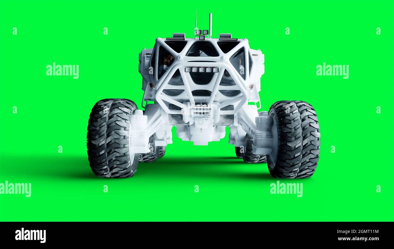 Rover isolate on green screen. 3d rendering Stock Photo - Alamy