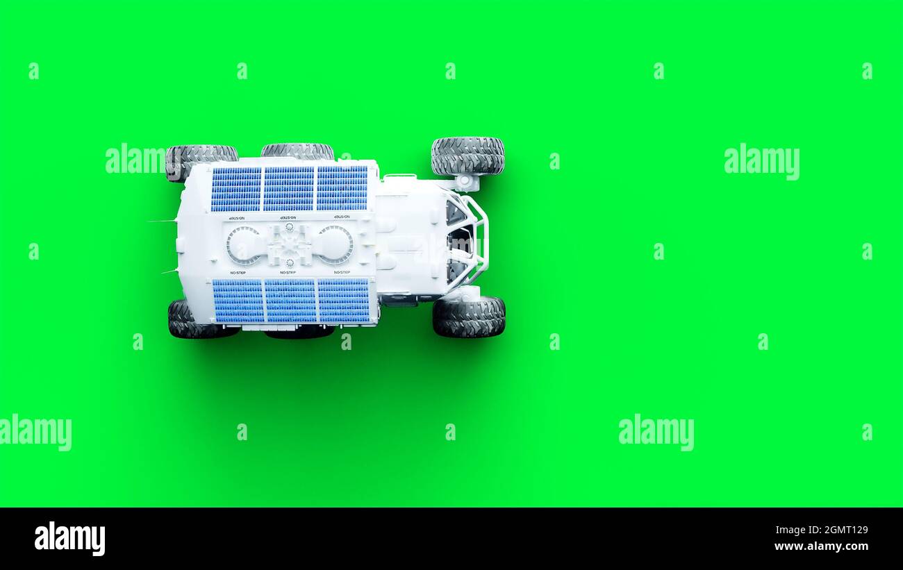 Rover isolate on green screen. 3d rendering Stock Photo - Alamy