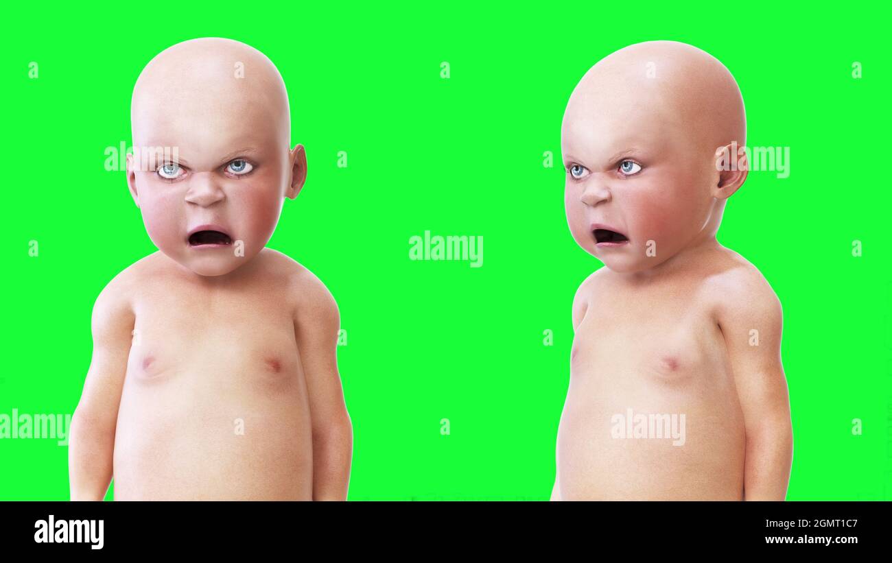 Angry Baby Face Mask