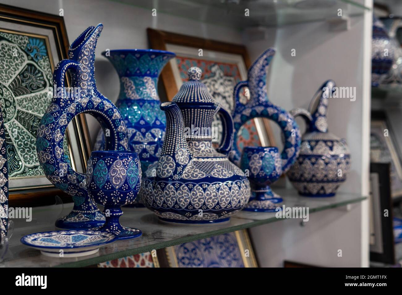 Ceramic plates, image of traditional Turkish ceramics, colorful and ...