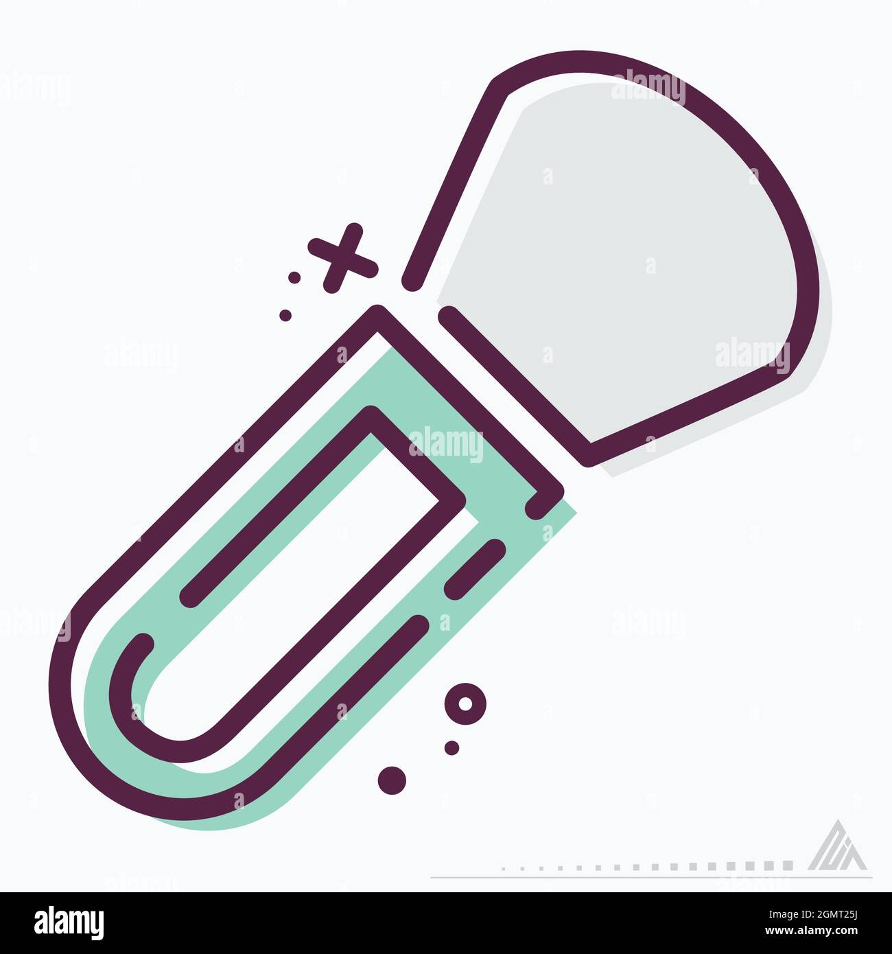 Icon Vector of Brush Large - MBE Syle - Simple illustration, Editable ...