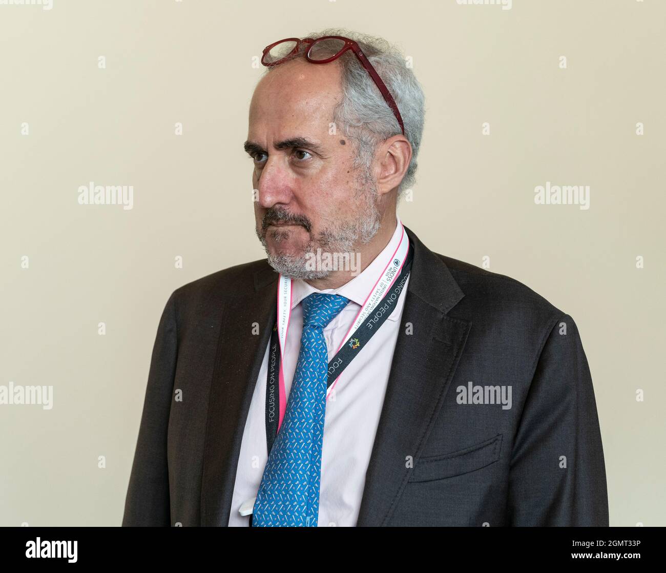New York, NY - September 20, 2021: Stephane Dujarric, Spokesman for UN ...