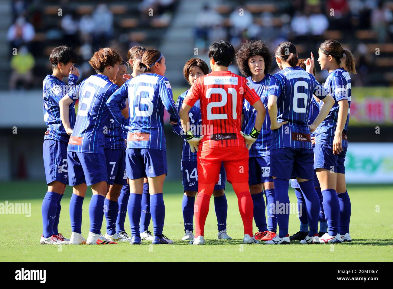 Chiba, Japan. 20th Sep, 2021. ASChifure AS Elfen Saitama team group ...
