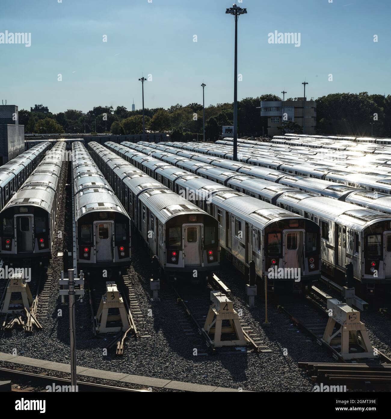 Willets Point Train Yard Stock Photo - Alamy