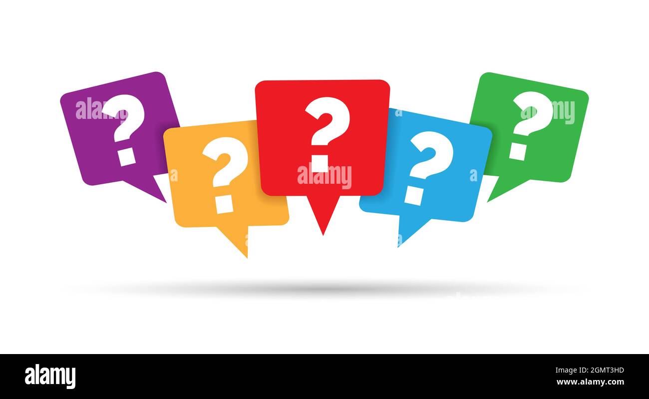 Question message marks Stock Vector Image & Art - Alamy