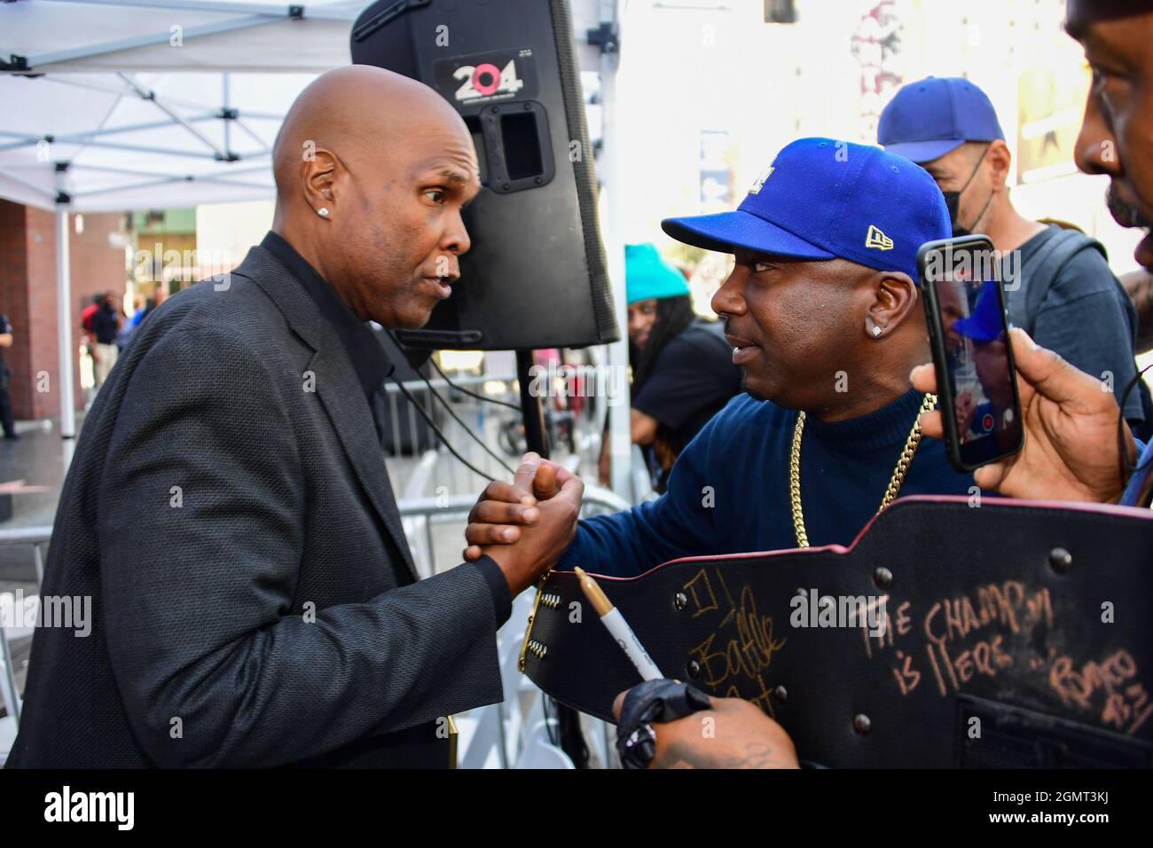 Radio personality Big Boy during a Hollywood Walk of Fame ceremony for ...