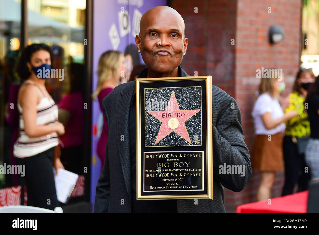Radio personality Big Boy during a Hollywood Walk of Fame ceremony for ...