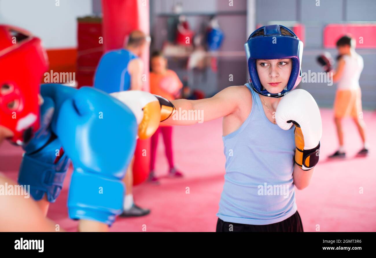 Punches the helmet hi-res stock photography and images - Alamy