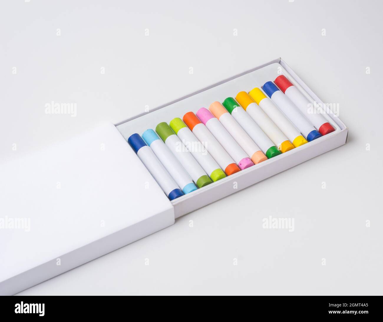 oil pastel crayons pack with multicolor crayons visible, mockup ...