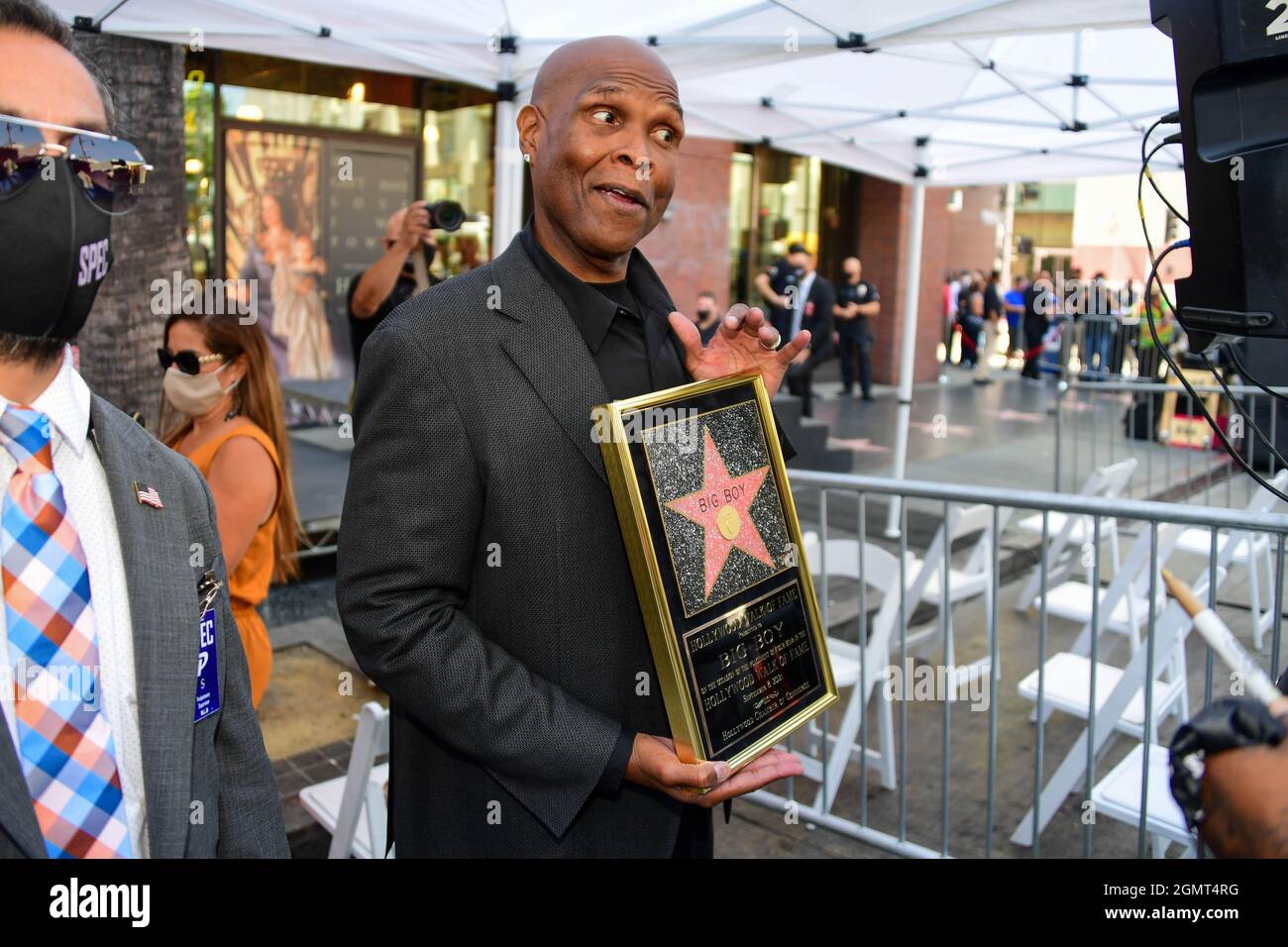 Radio personality Big Boy during a Hollywood Walk of Fame ceremony for ...