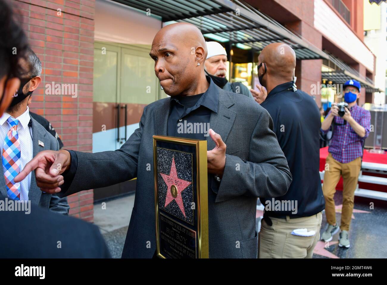 Radio personality Big Boy during a Hollywood Walk of Fame ceremony for ...