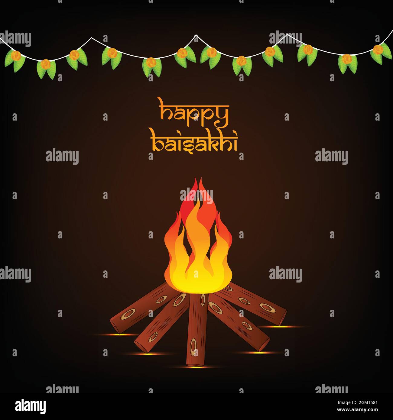 Baisakhi Hindu Festival Background Stock Vector Image & Art - Alamy