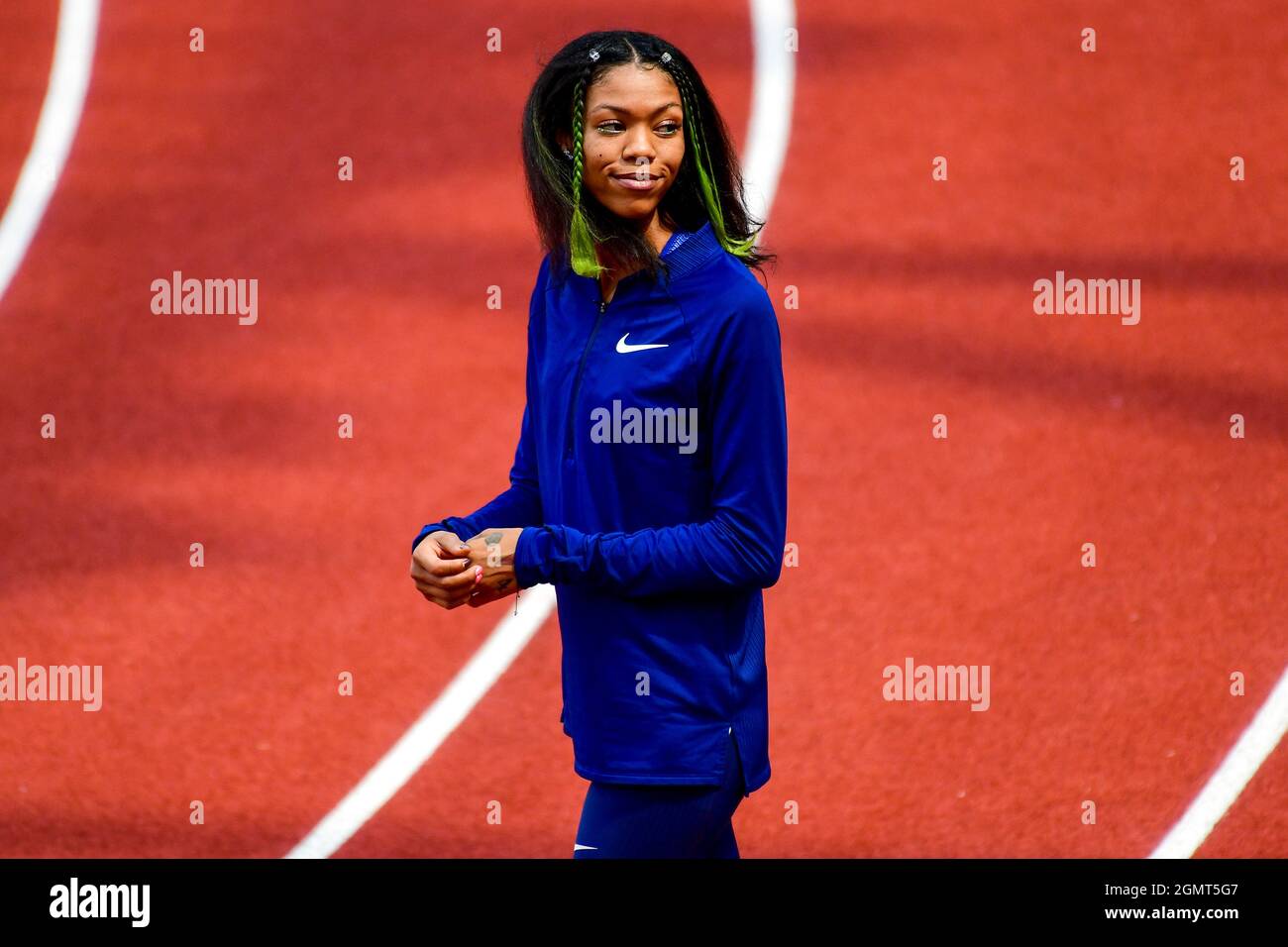 Vashti Cunningham (USA) during the 46th Prefontaine Classic, Saturday ...