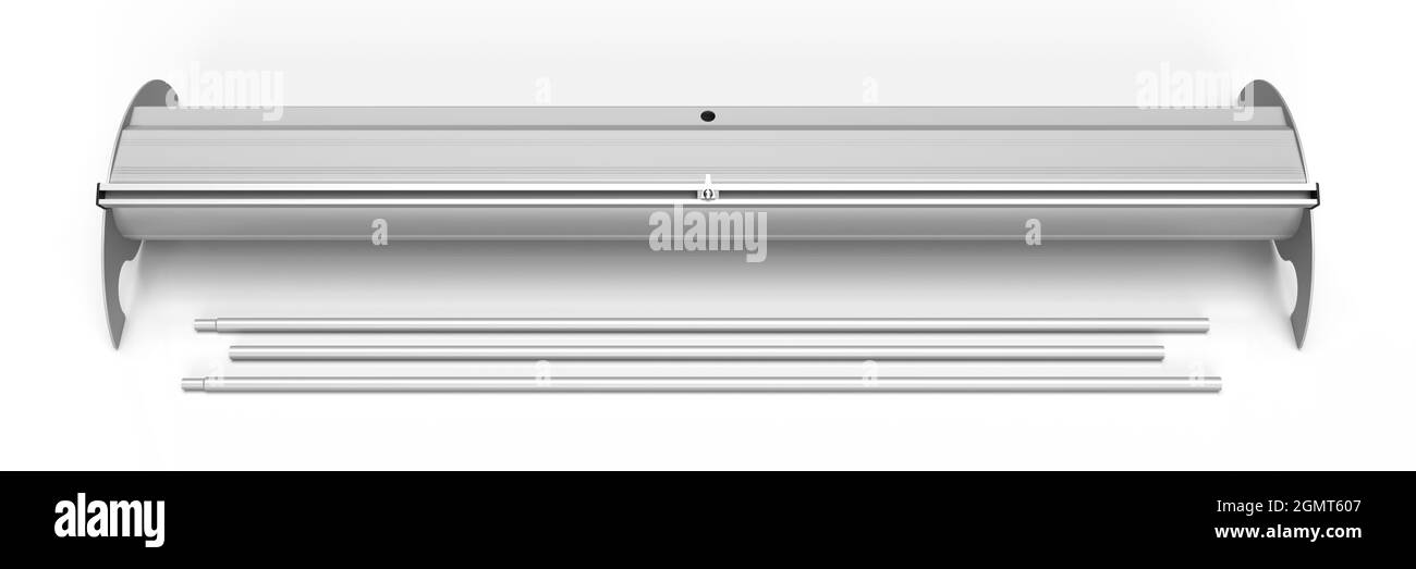 Roll up or Pull up Banner Mechanism only showing the base, the ...
