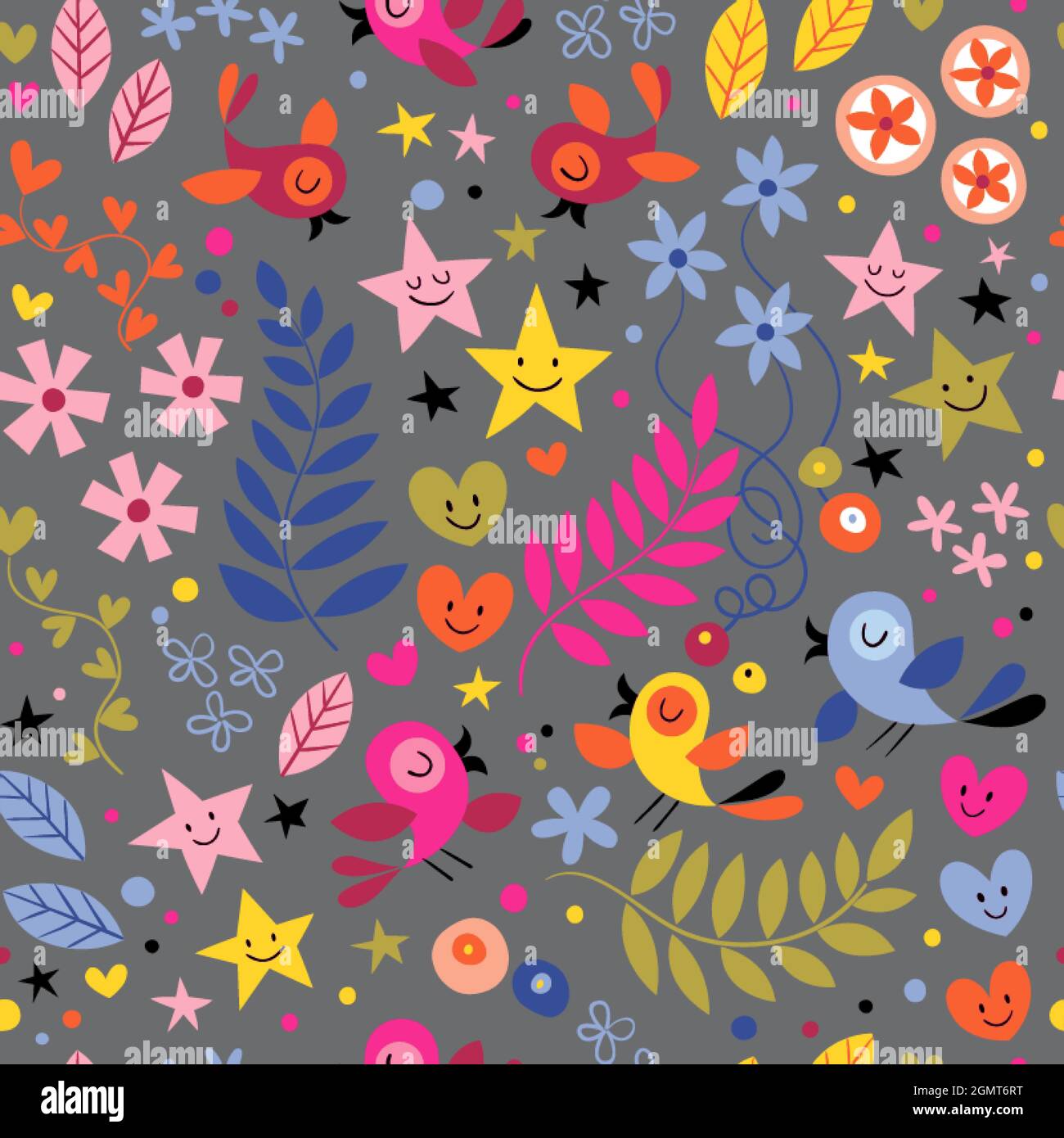 Hand Drawn Seamless Repeat Background Pattern Stock Photo - Alamy