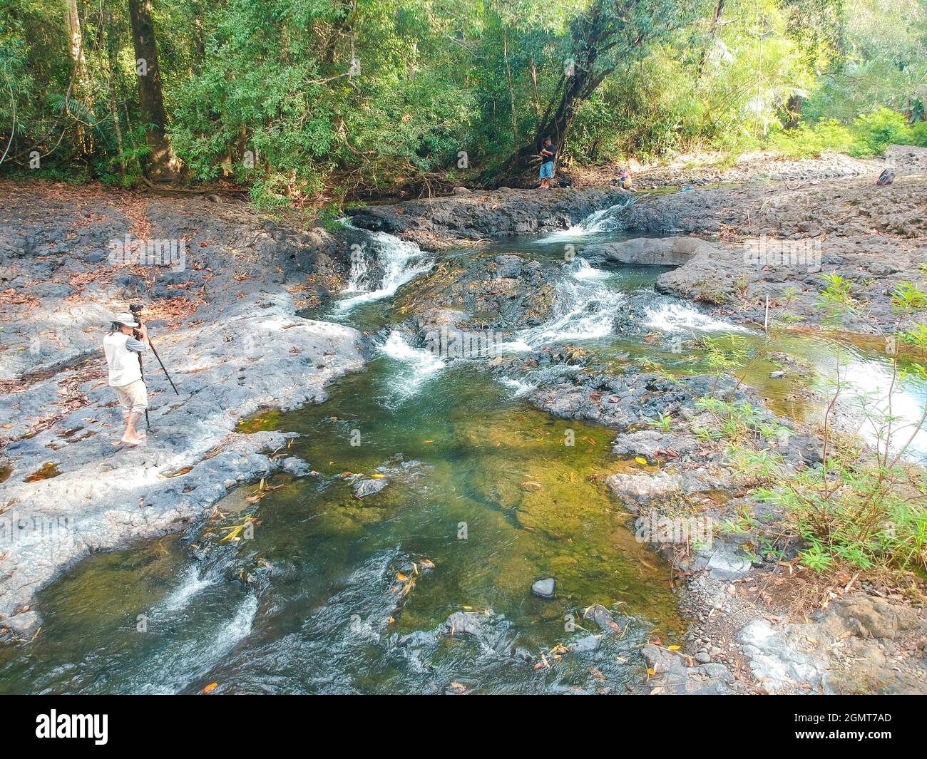 Dak Mai waterfall in Stock Photo - Alamy