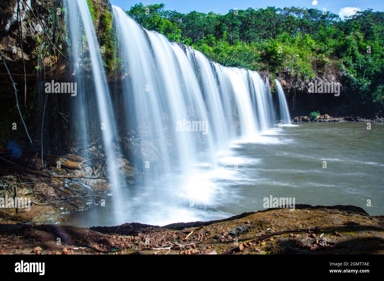 Dak Mai waterfall in Stock Photo - Alamy