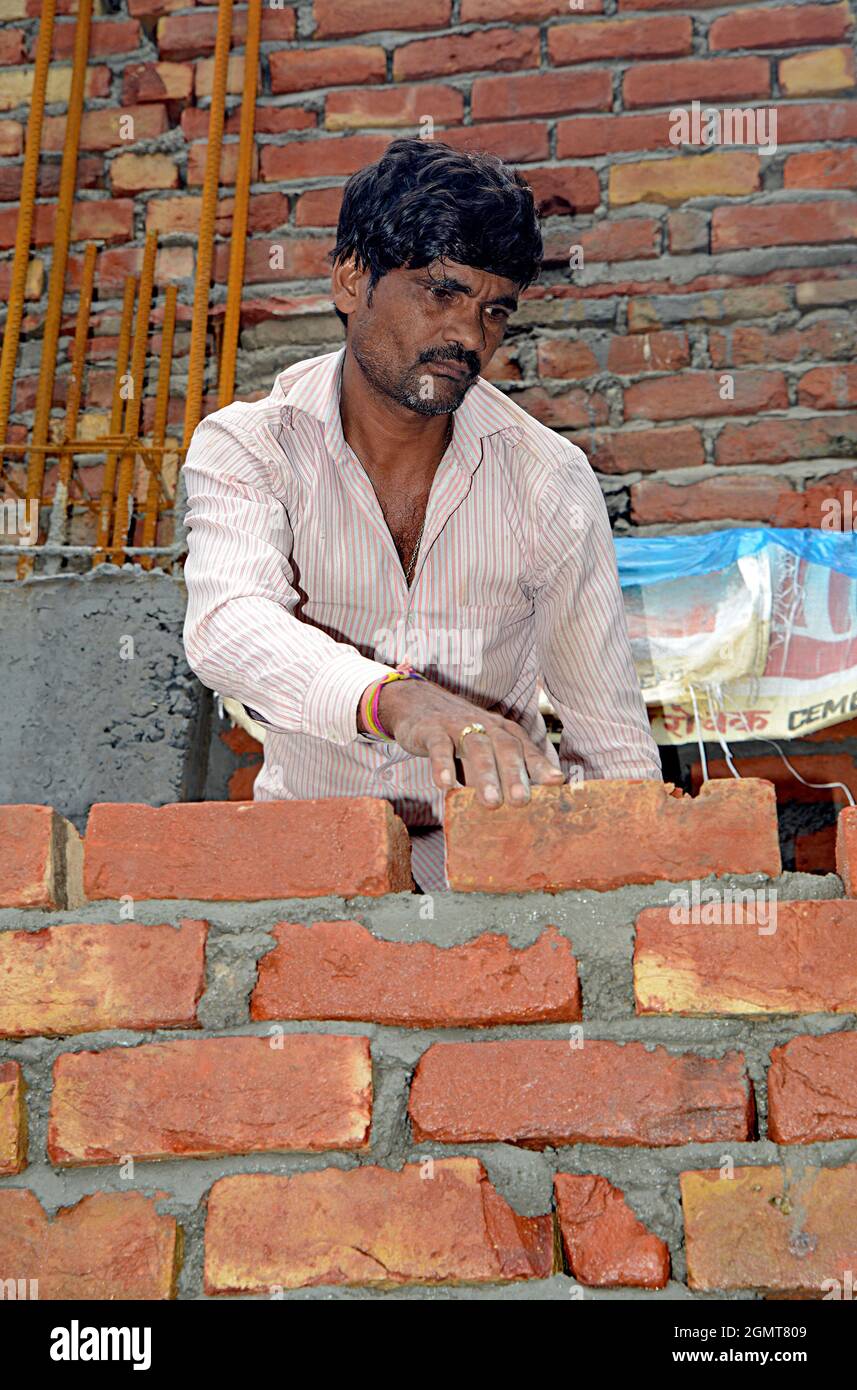 Man At Construction Site Stock Photo - Alamy