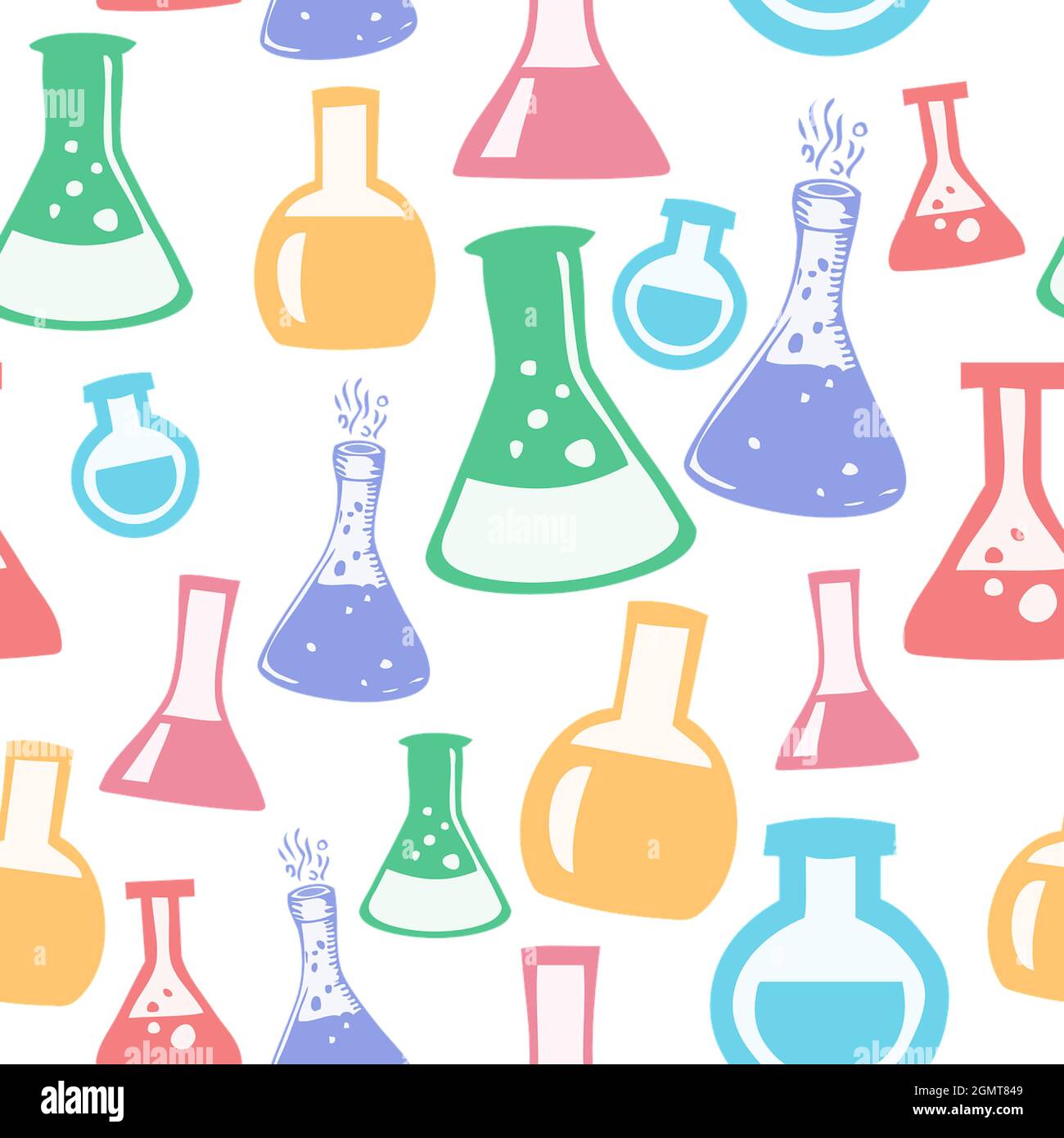 Hand Drawn Seamless Repeat Background Pattern Stock Photo - Alamy
