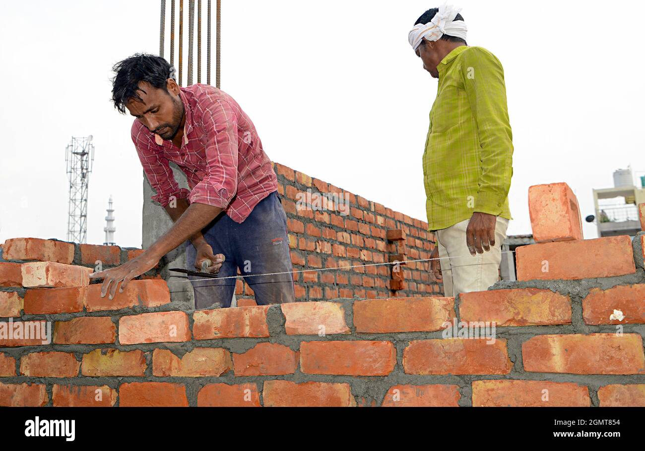 Man At Construction Site Stock Photo - Alamy