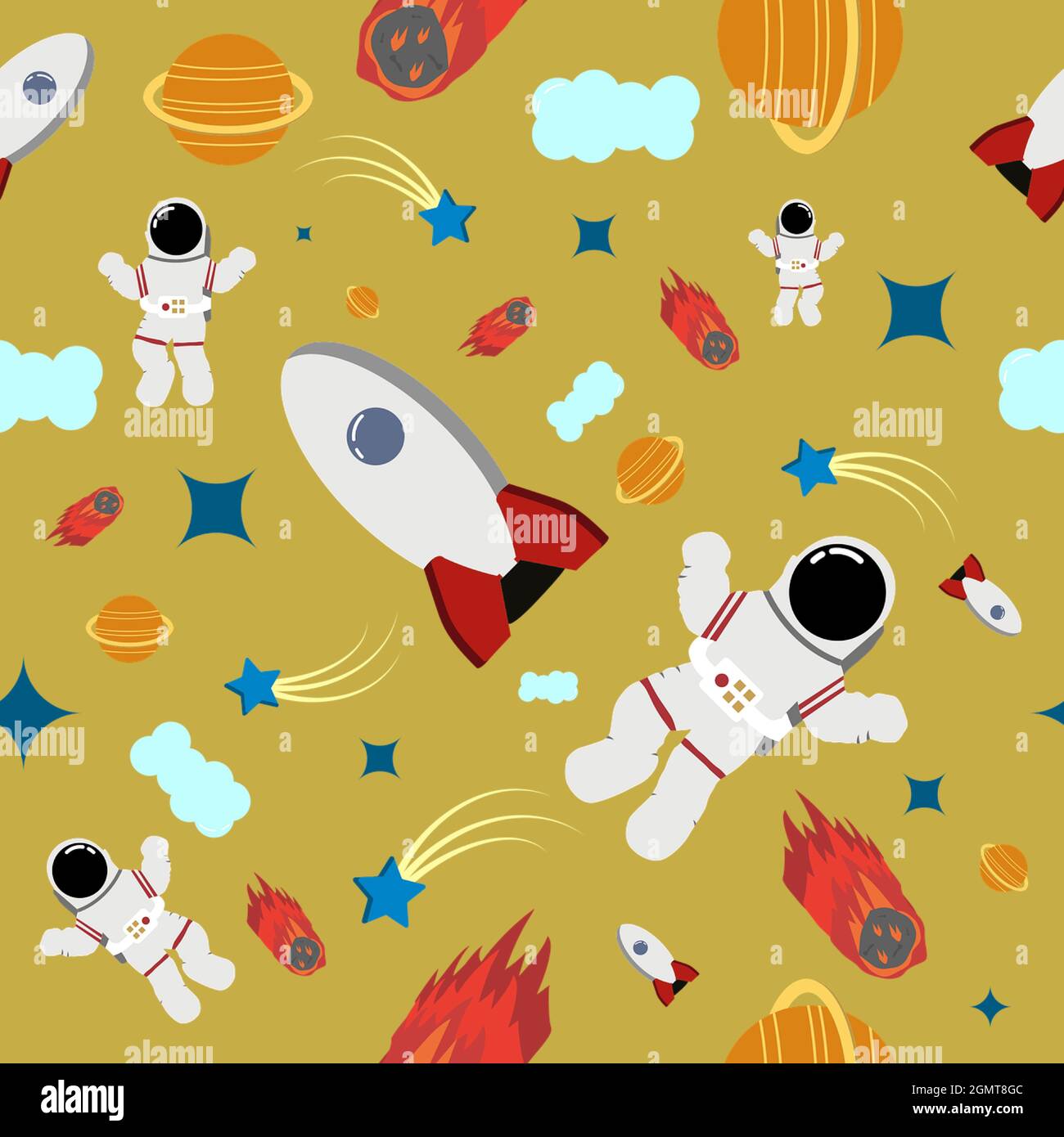 Hand Drawn Seamless Repeat Background Pattern Stock Photo - Alamy