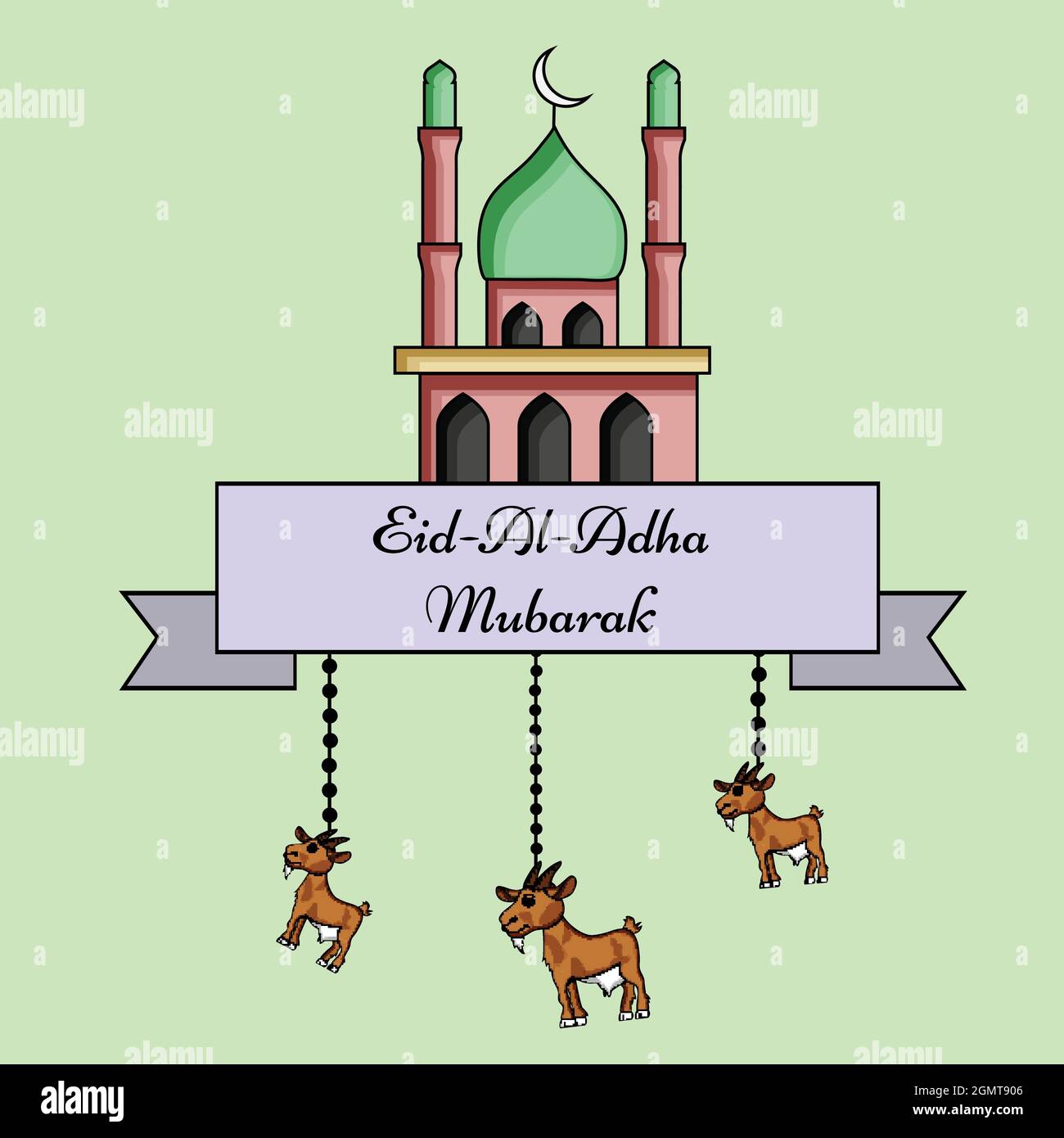 Eid Ul Adha Muslim Festival Background Stock Vector Image & Art - Alamy