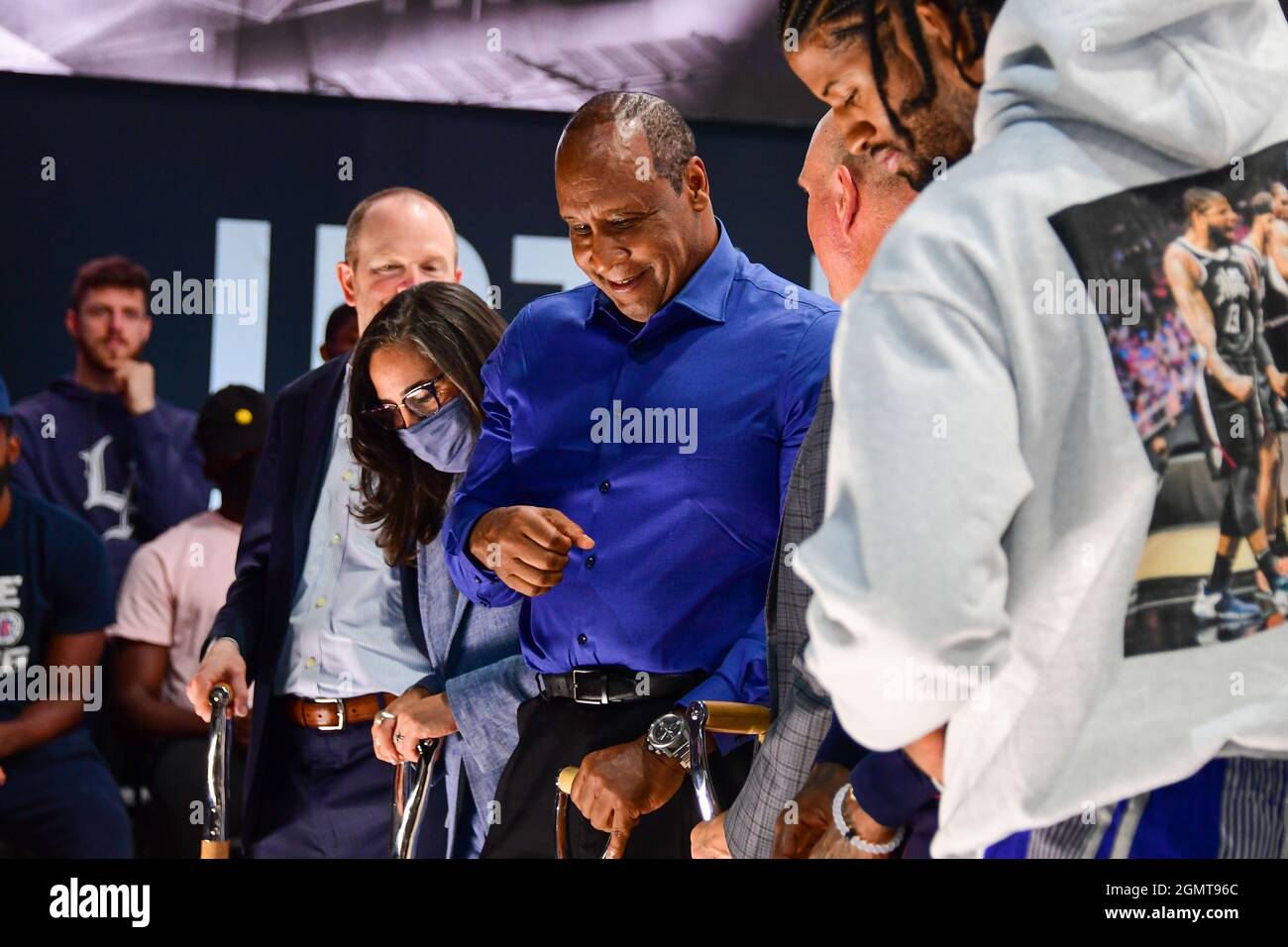 Inglewood Mayor James T. Butts during a groundbreaking ceremony for the ...