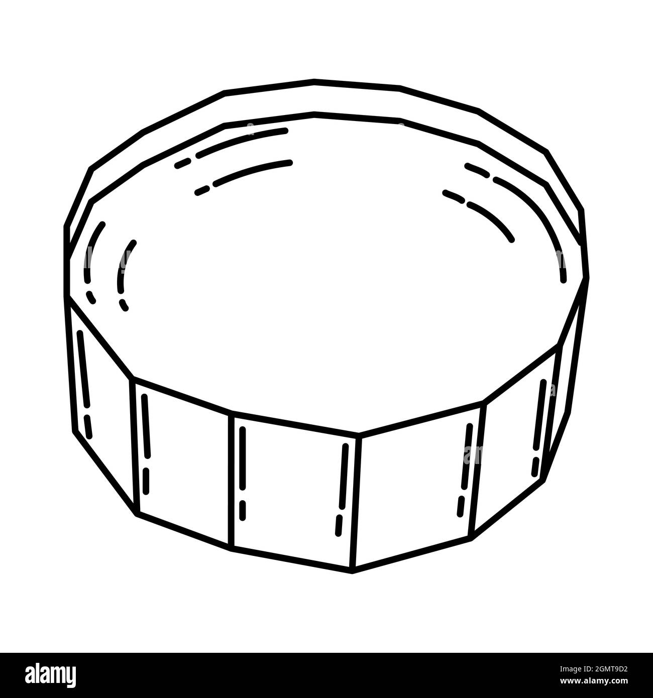 Pet Bath Pool for Pet Grooming Tools Hand Drawn Icon Set Vector Stock ...