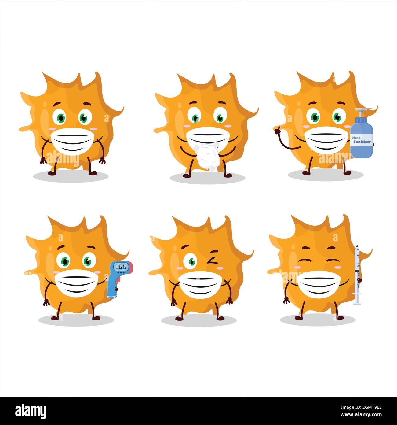 A picture of virus germ cartoon design style keep staying healthy ...