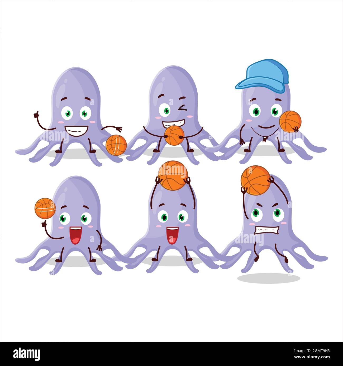 Talented virus kidney failure cartoon character as a basketball athlete ...