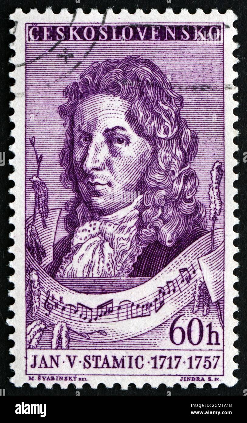 CZECHOSLOVAKIA - CIRCA 1957: a stamp printed in the Czechoslovakia ...