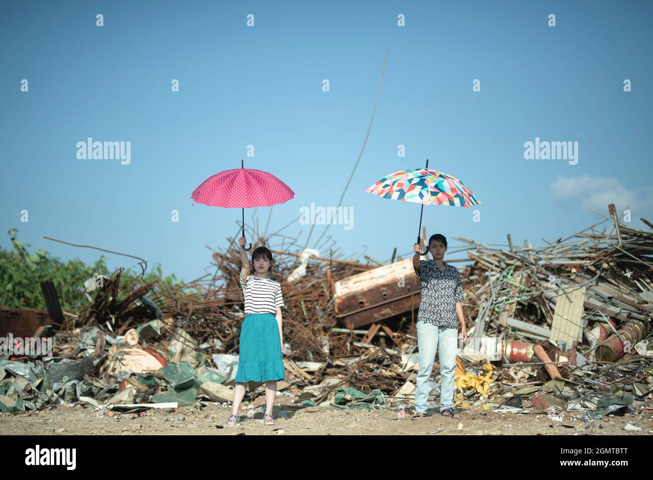 Generation Z with Environmental Pollution Stock Photo - Alamy