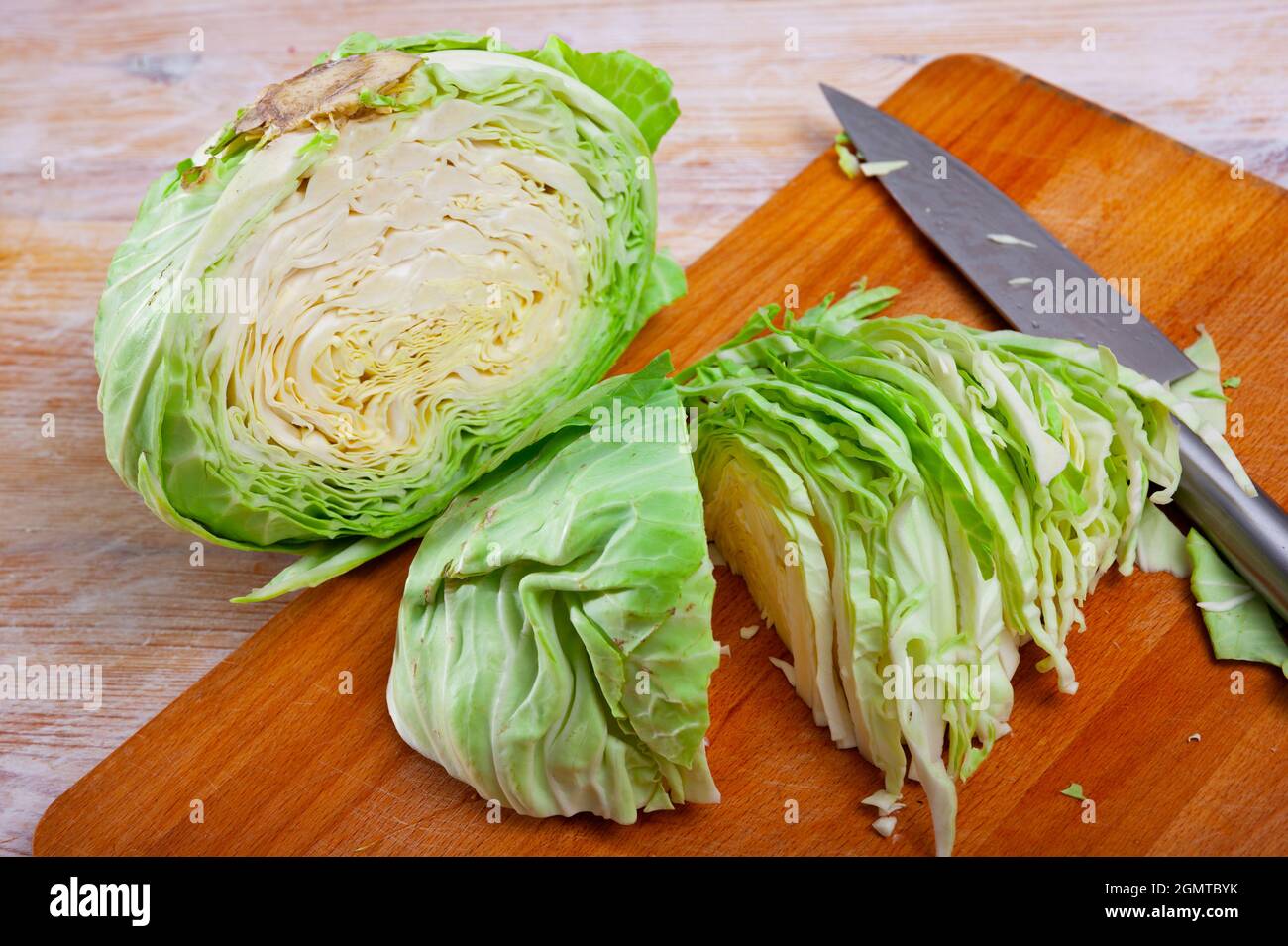 Raw shredded white cabbage Stock Photo - Alamy